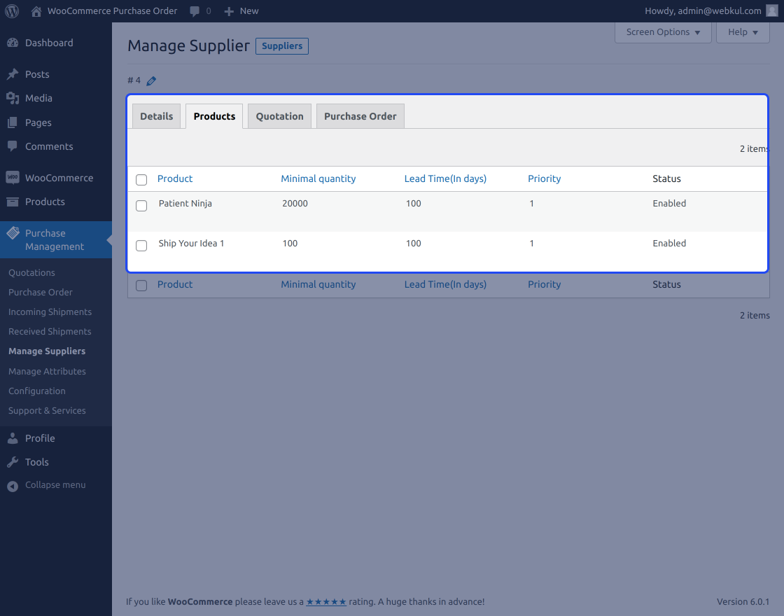 Purchase Order Plugin for WooCommerce by webkul | CodeCanyon